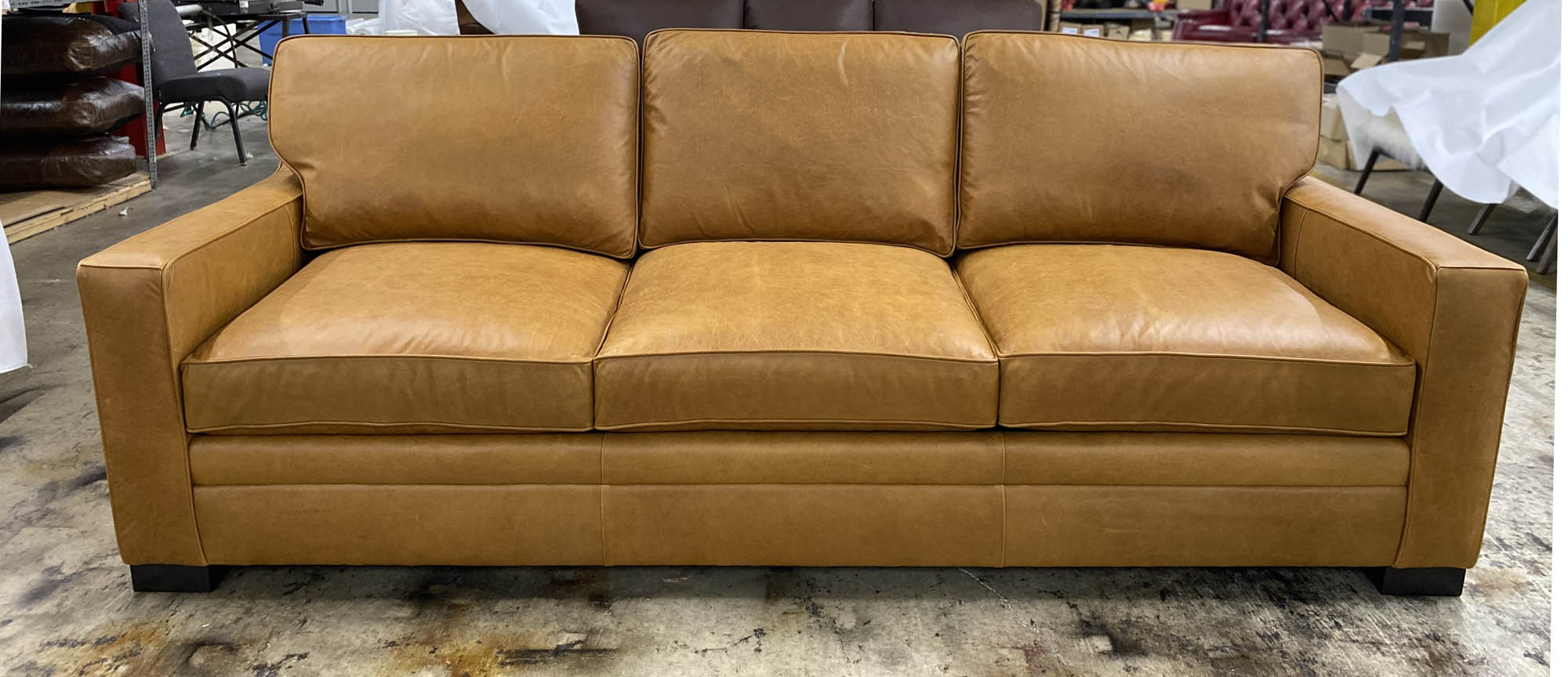 Stonewood Bison Leather Sofa | Baci Living Room